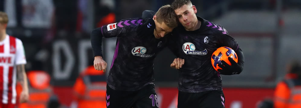 Der SC Freiburg dreht ein 0:3 gegen Köln und gewinnt 4:3