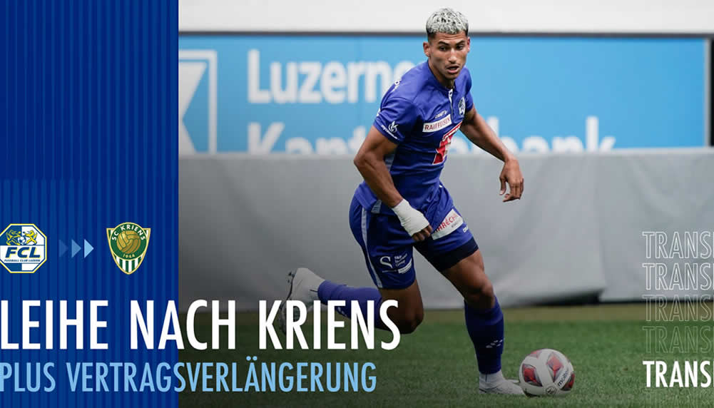 Der FC Luzern verlängert mit Sturmtalent Aziz Binous und verleiht es