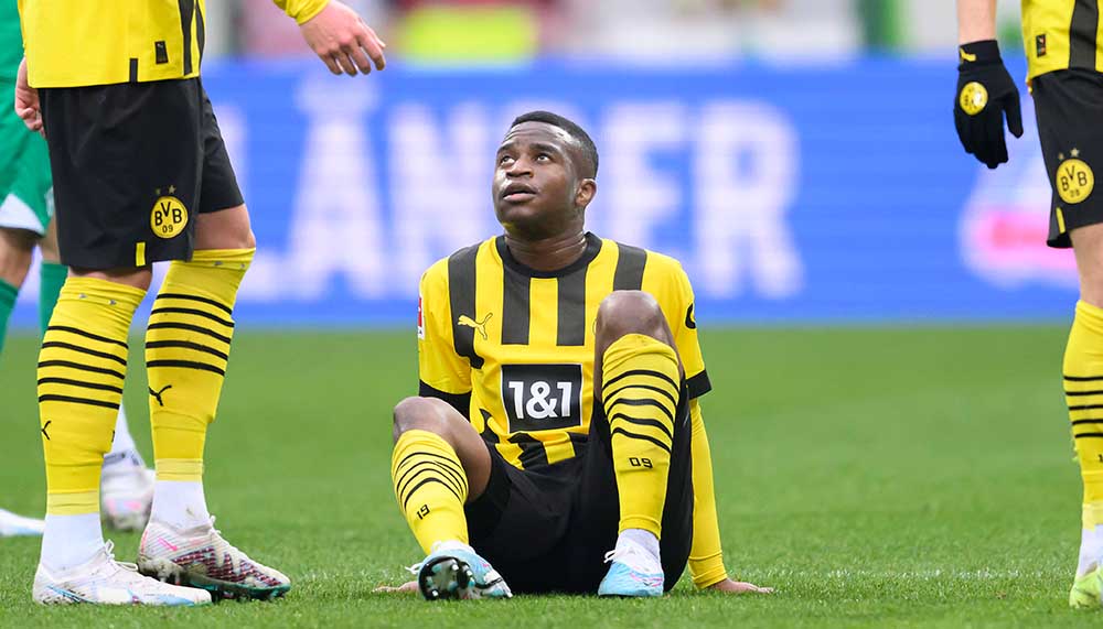 Youssoufa Moukoko fehlt dem BVB wochenlang Youssoufa Moukoko fehlt dem BVB wochenlang
