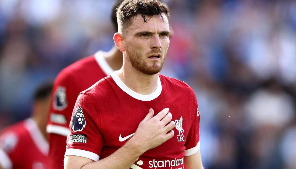 Schulter-OP: Liverpools Andy Robertson fällt lange aus