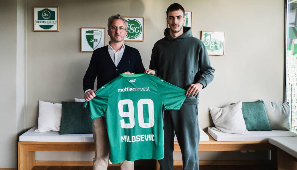 Der FC St. Gallen krallt sich VfB-Stürmer Jovan Milosevic